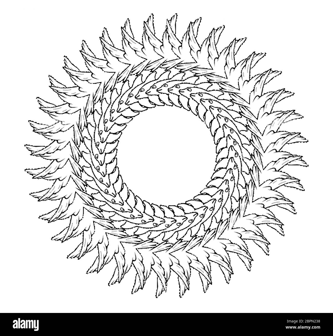 symmetrical mandala as artwork 3D rendering Stock Photo - Alamy