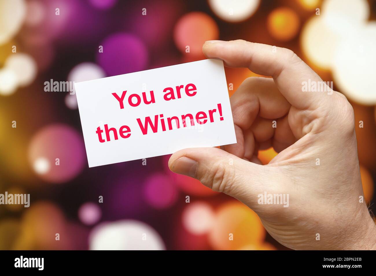 Congratulations winner hi-res stock photography and images - Alamy