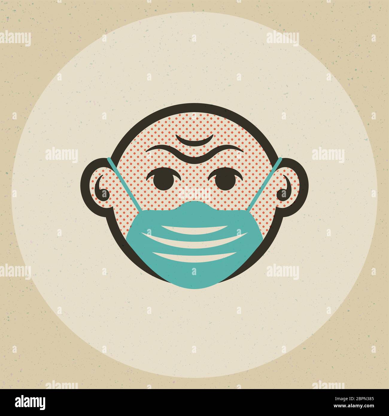 Paper surgical mask Stock Vector Images - Alamy
