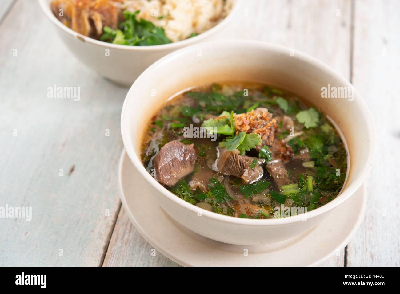Asian bone soup or sup tulang, popular traditional malay dish Stock ...
