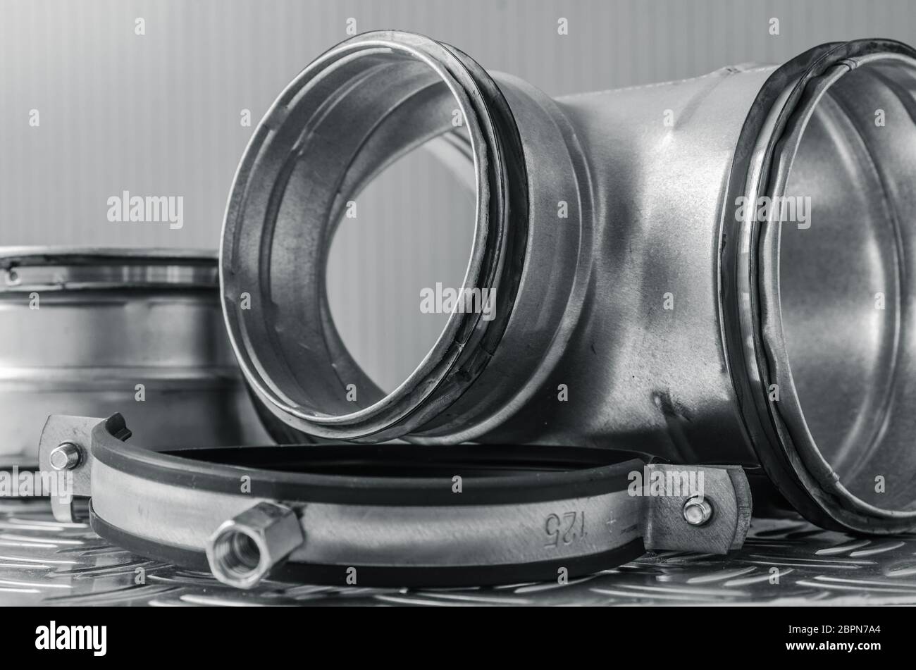 Details of installation Ventilation system, close up Stock Photo - Alamy