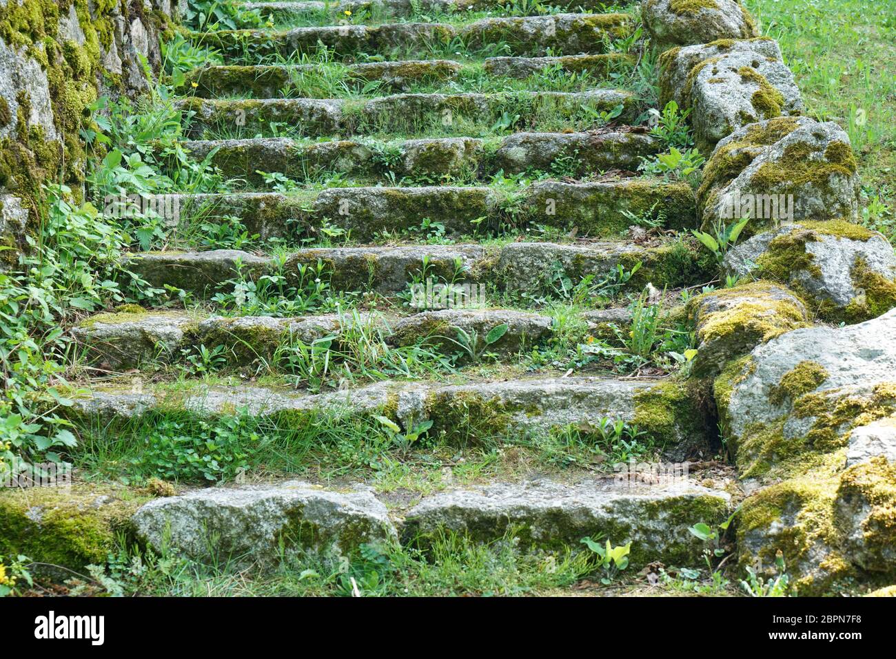 Natural stone stairs seem to be made to last Stock Photo - Alamy