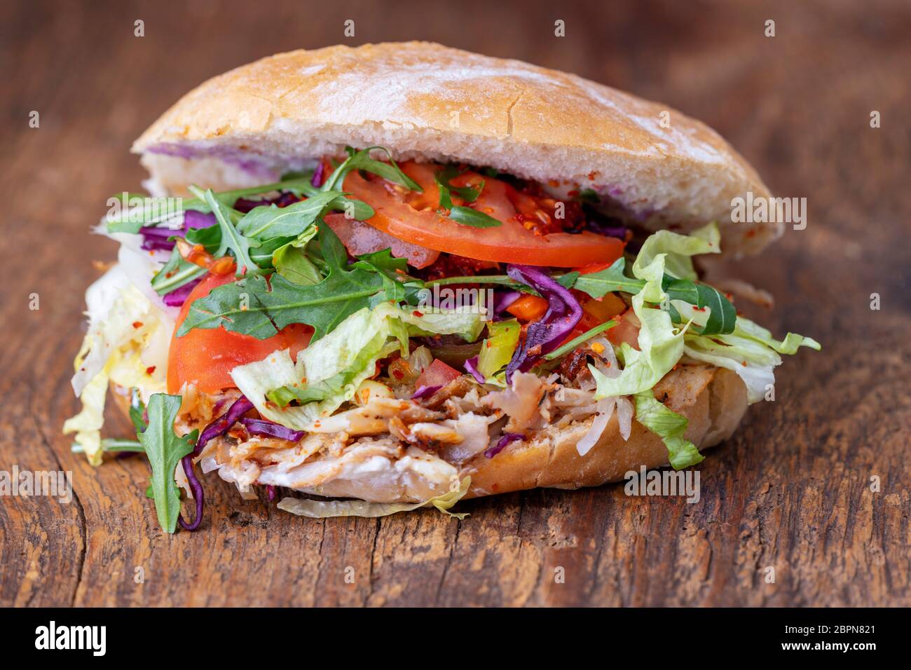 closeup of a doner sandwich Stock Photo - Alamy