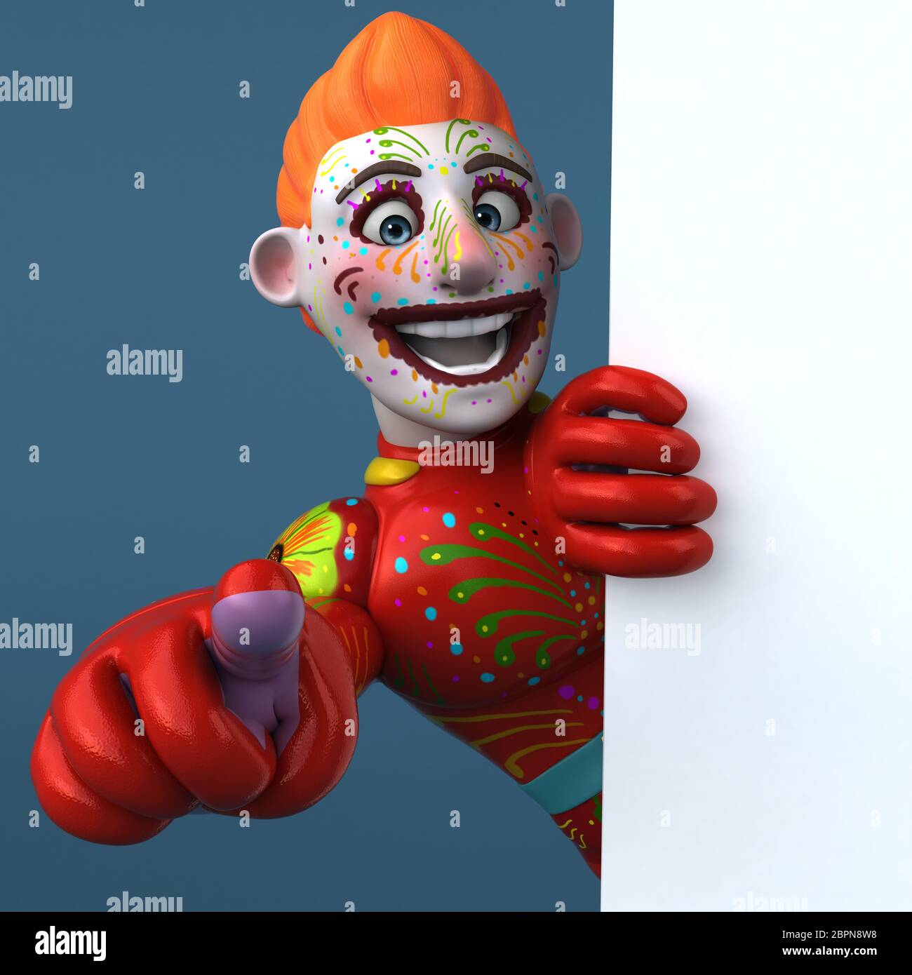 Mexican hero - 3D Illustration Stock Photo - Alamy