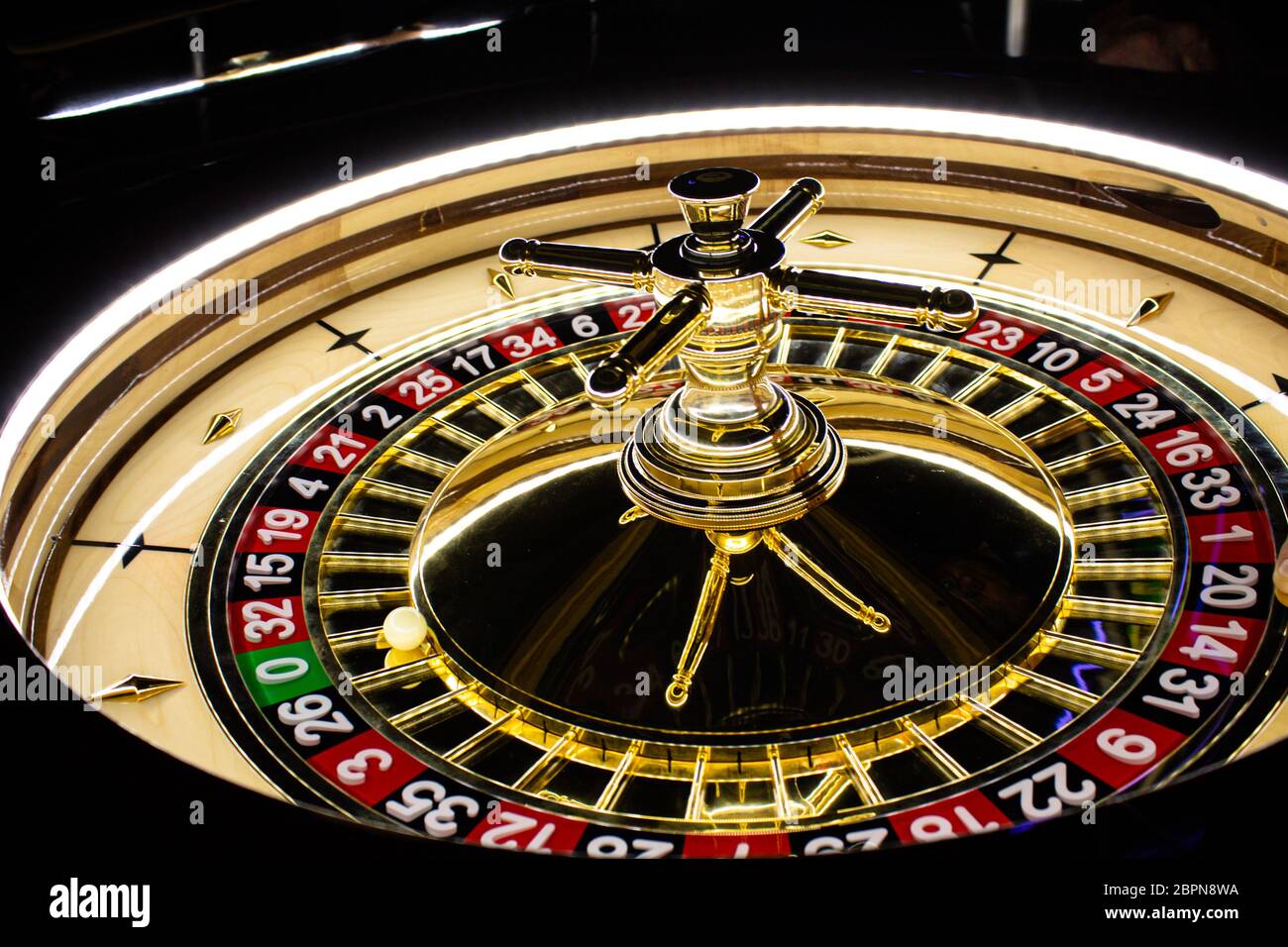traditional roulette wheel, handmade with classic look Stock Photo - Alamy