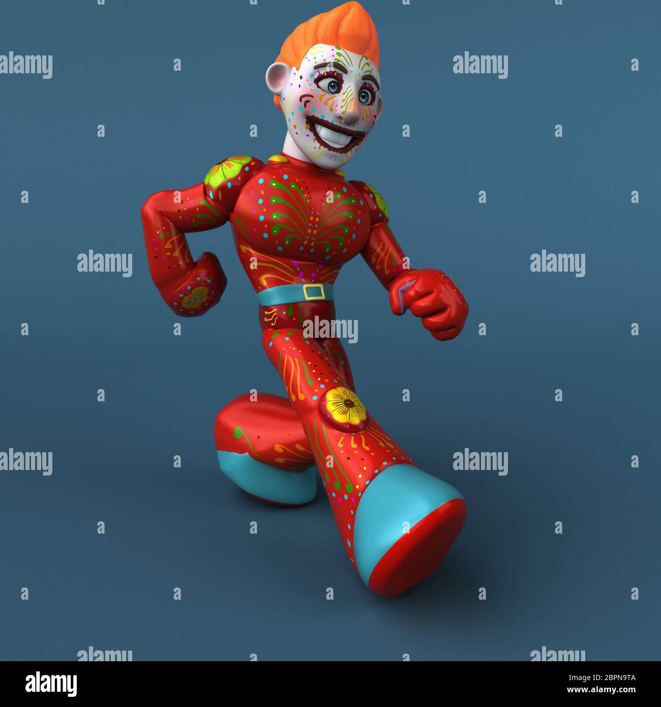 Mexican hero - 3D Illustration Stock Photo - Alamy