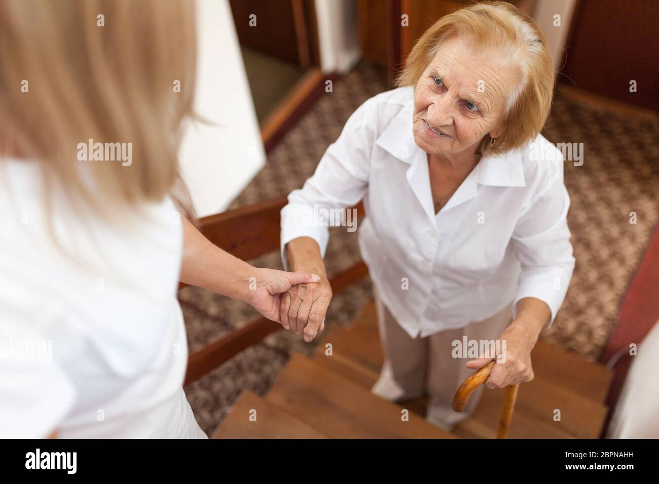 Providing help and support for elderly people Stock Photo - Alamy