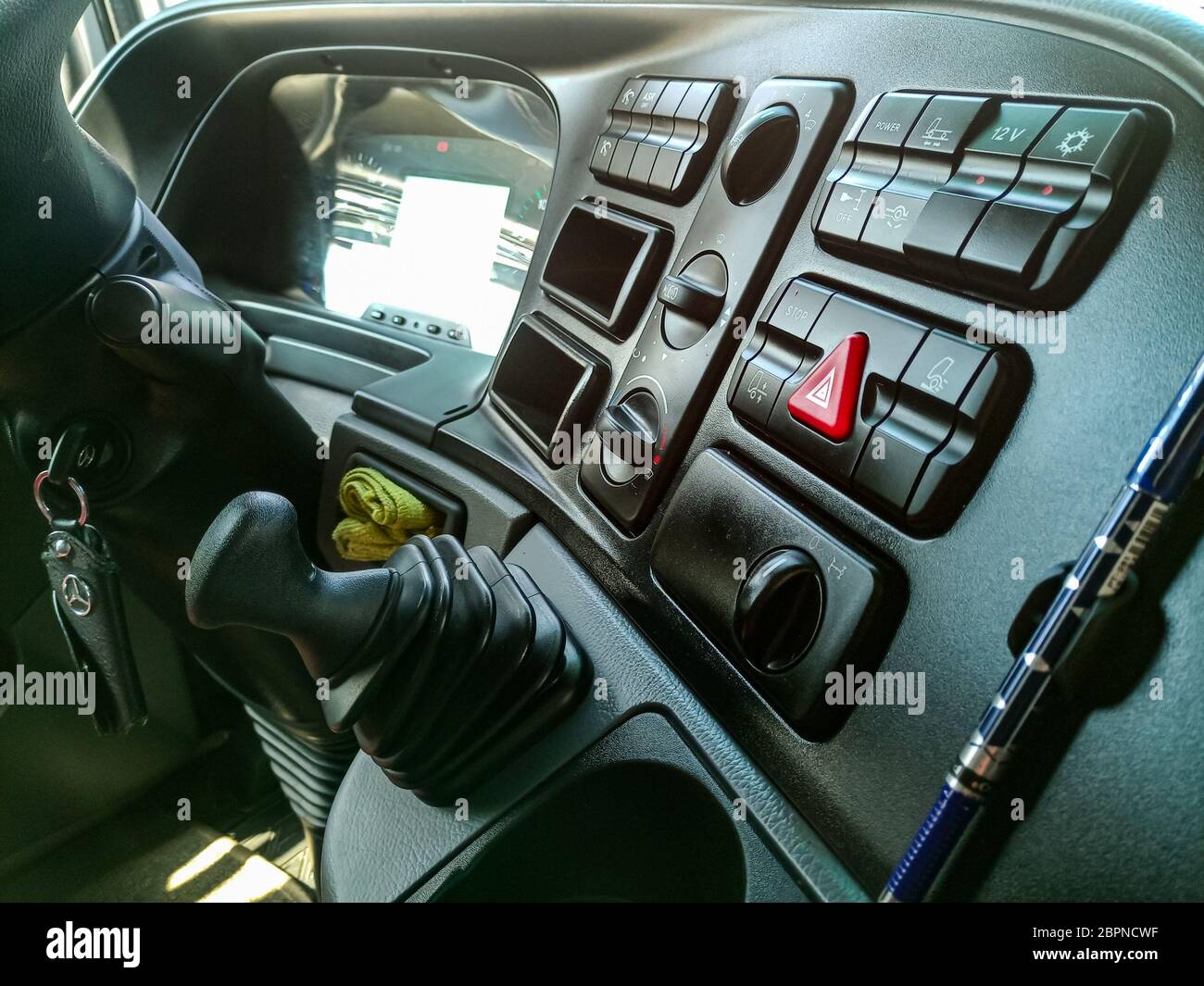 Transport lorry cab interior hi-res stock photography and images - Alamy