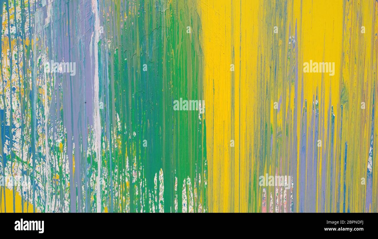 The color abstract painting texture on the old wood surface background ...