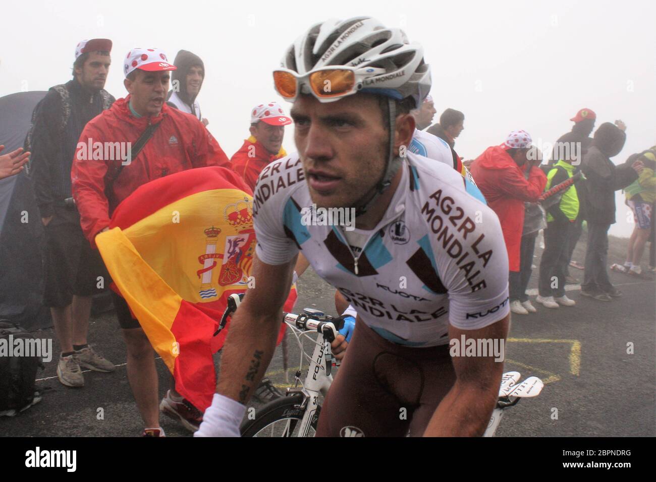 Rinaldo Nocentini of AG2R La Mondiale during the Tour de France 2010 ...
