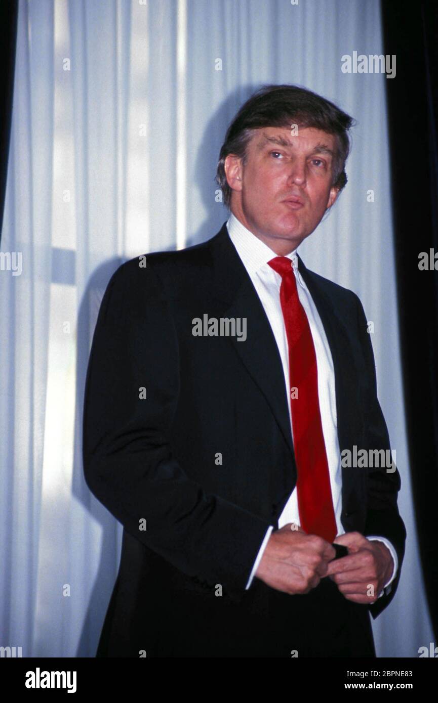 Donald Trump At The Elite Model Of The Year 05-01-1991. Credit: John ...