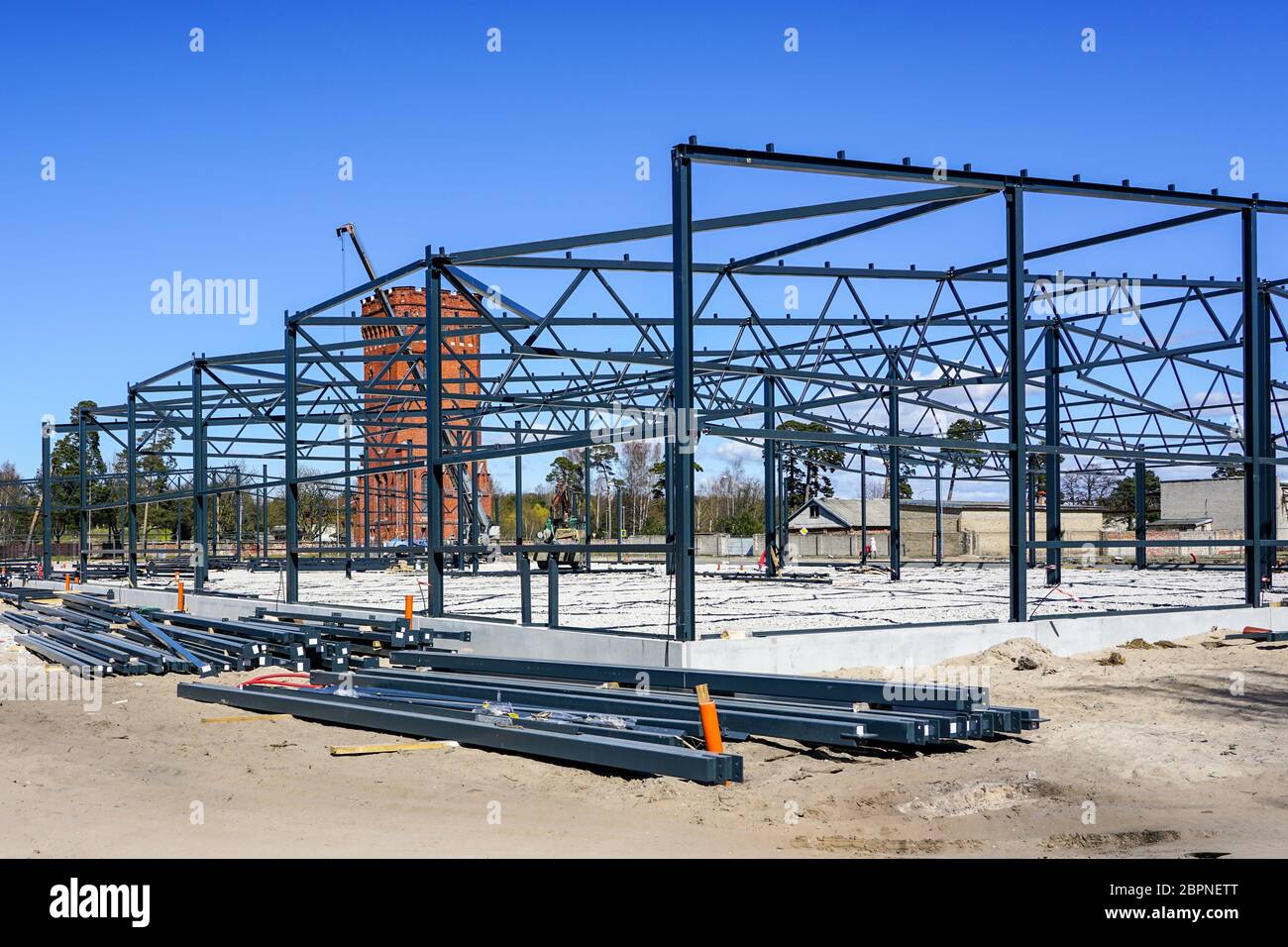 Building metal carcass beams construction hi-res stock photography and ...