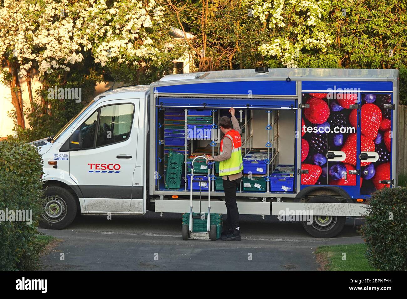 Morrisons home delivery van hi-res stock photography and images - Alamy