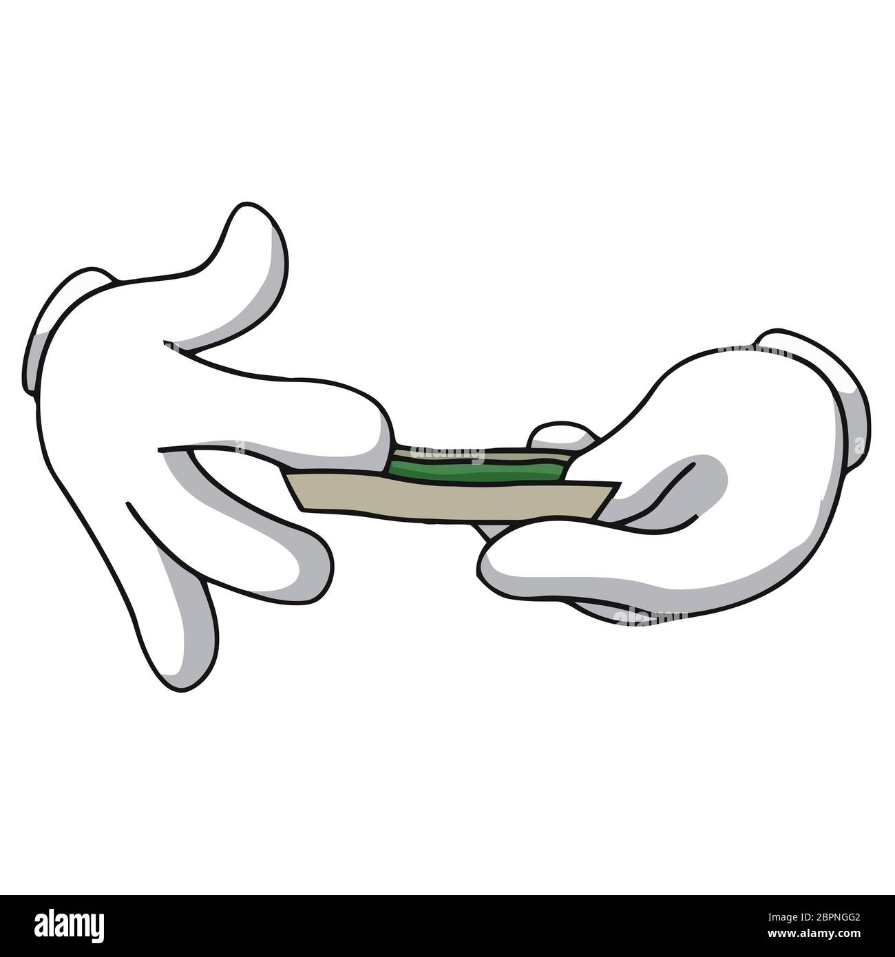 Mickey Mouse Hands Rolling Joint