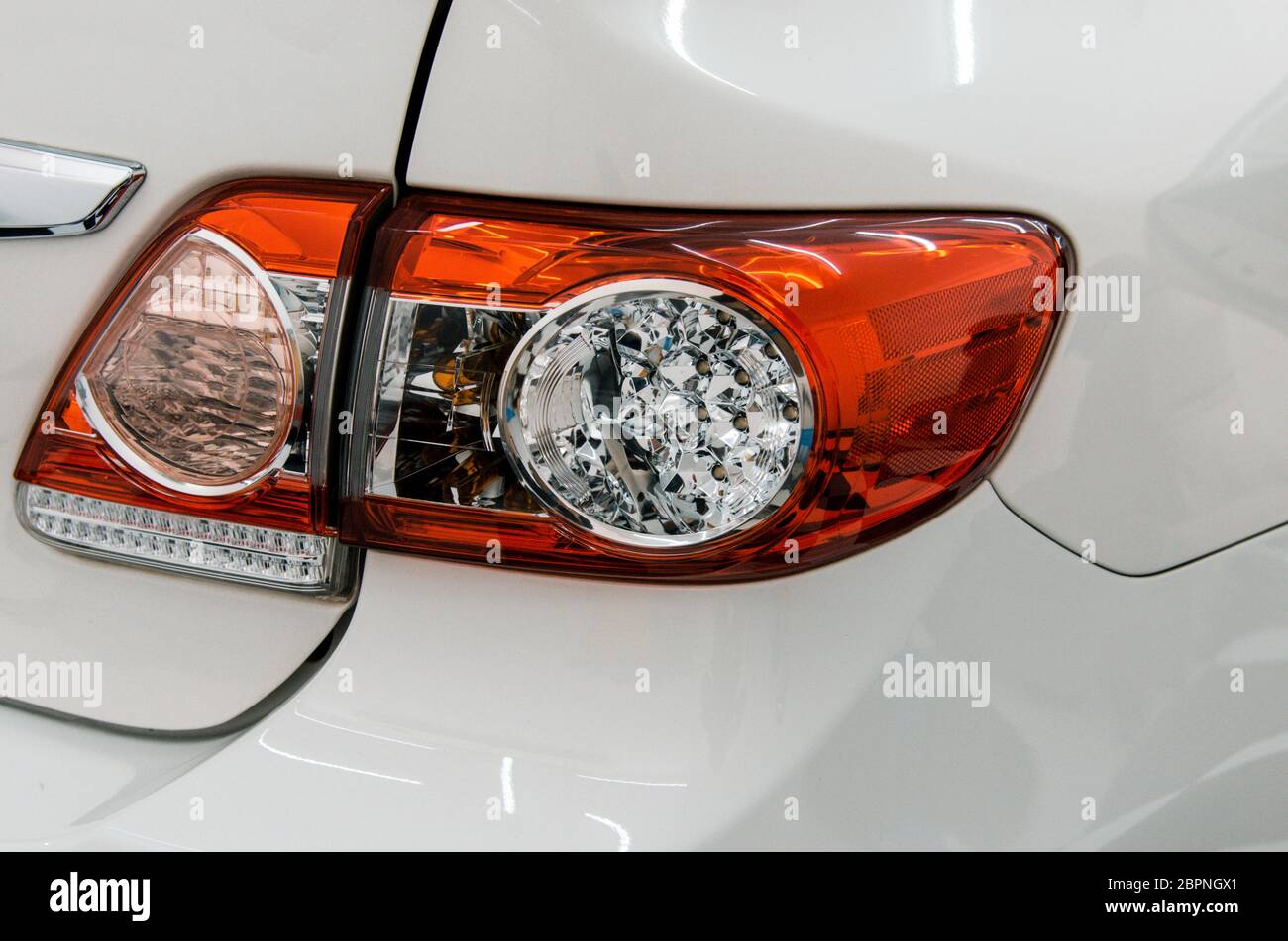 Detail modern luxury car rear light Stock Photo - Alamy