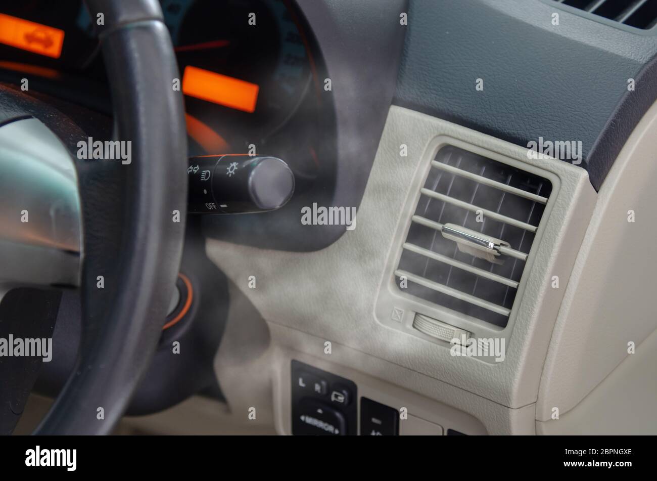 Interior car cabin, air-conditioning car Stock Photo - Alamy