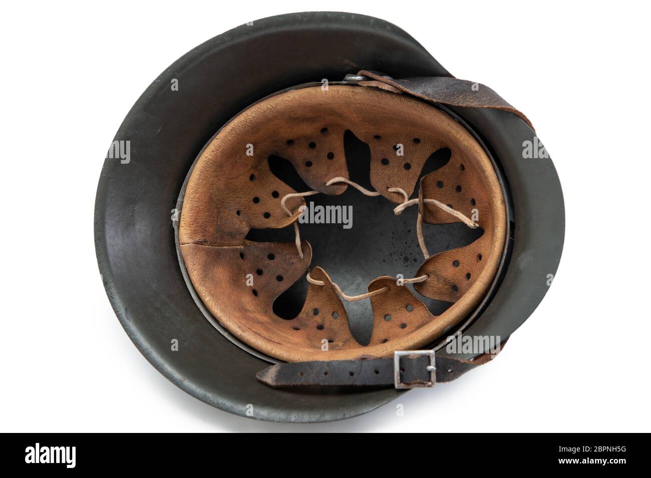 a German World War Two (Stahlhelm M1942) military helmet Stock Photo ...