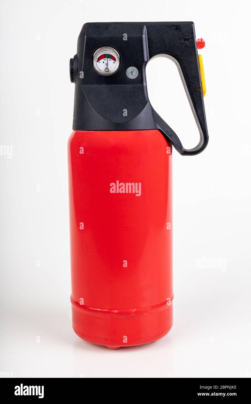 A small fire extinguisher to extinguish a fire in passenger cars. Fire ...