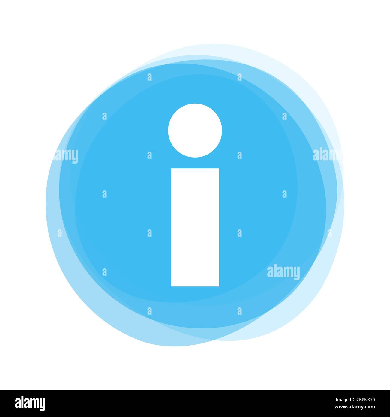 Isolated light blue round Button with Info Icon Stock Photo - Alamy