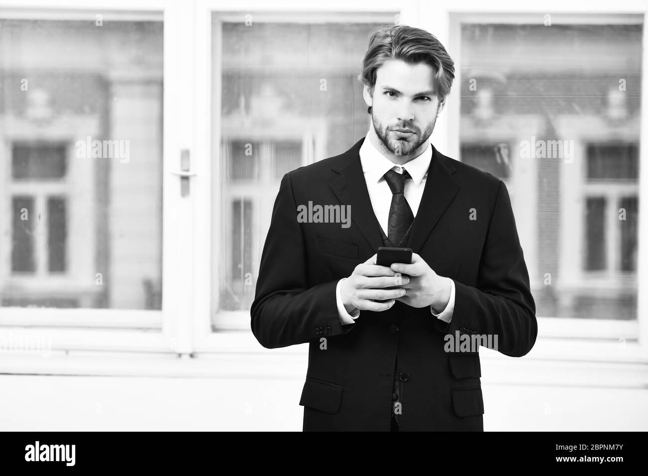 business and success, technology and people concept, communication and ...