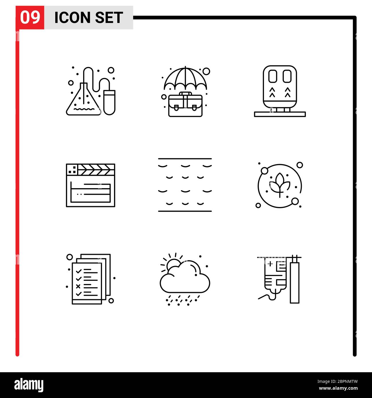 Train waves railway weather Stock Vector Images - Alamy