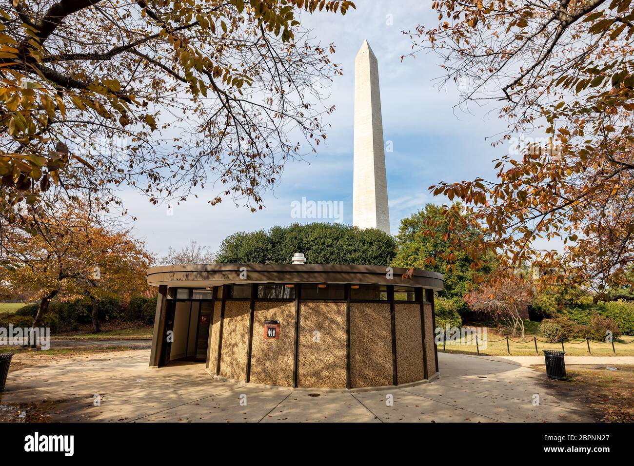 There is a very nice restroom very close to the Washington Monument ...