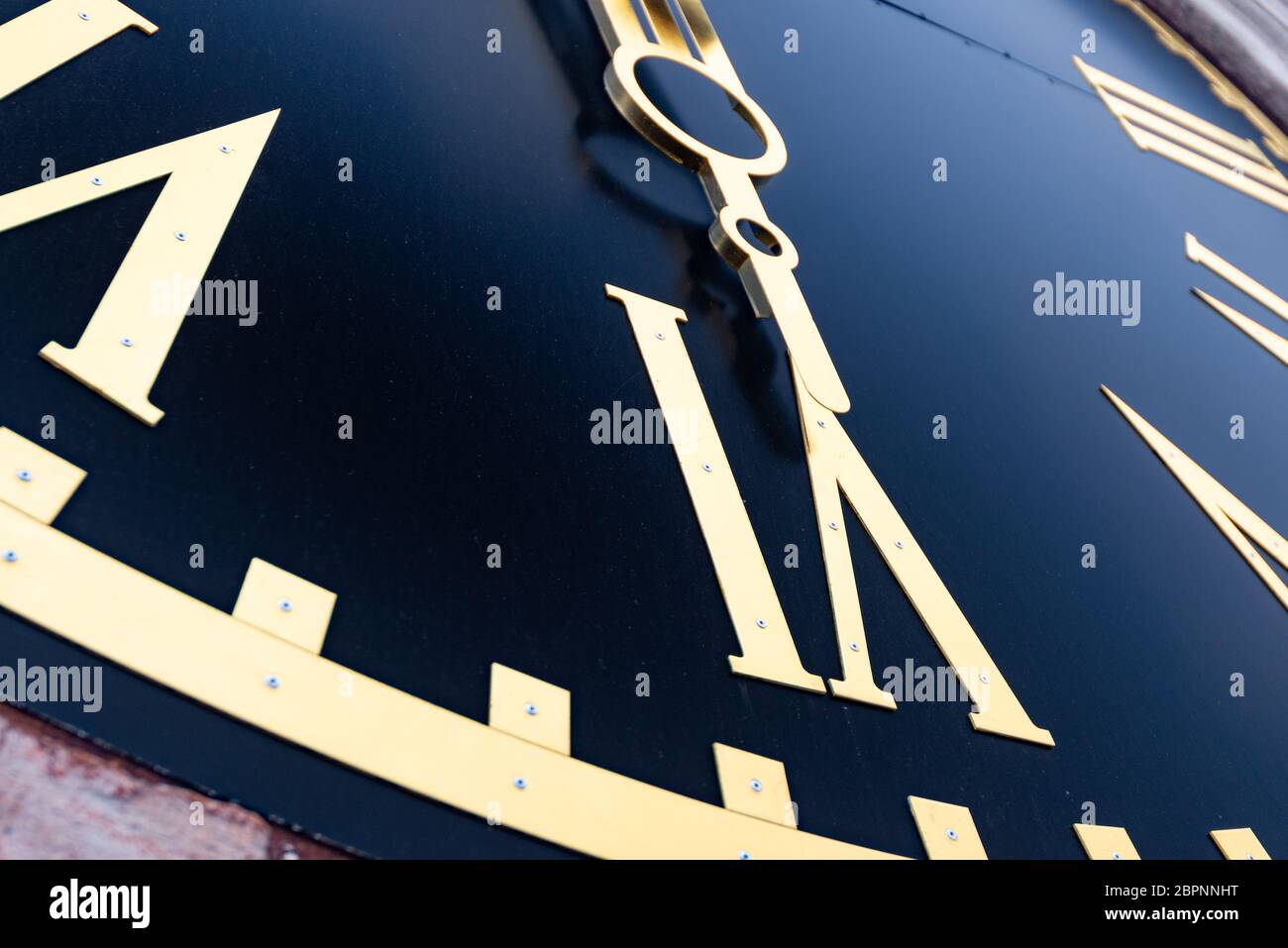 Big clock on church tower in Russia. Detailed and close view of ...