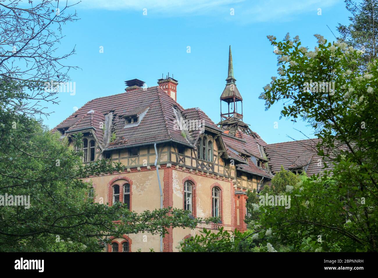 Ruins of Beelitz-Heilstätten Lost place Berlin Brandenburg Stock Photo ...