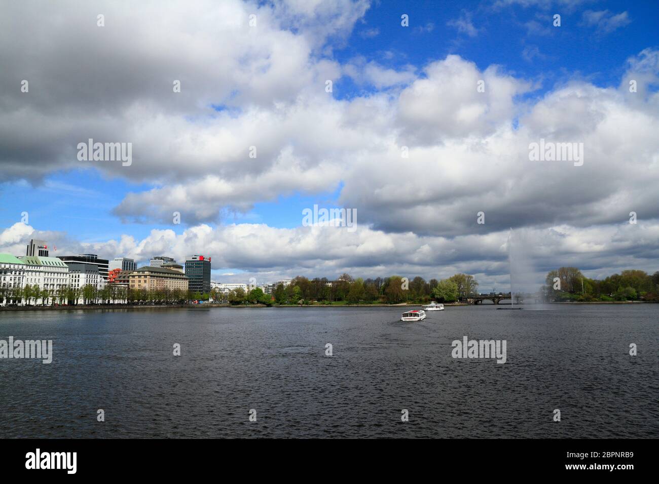 Beautiful alster river in city hi-res stock photography and images - Alamy