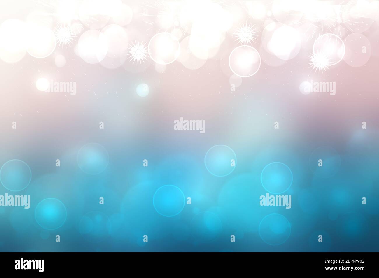 Abstract gradient of blue pink pastel light background texture with glowing circular bokeh ...