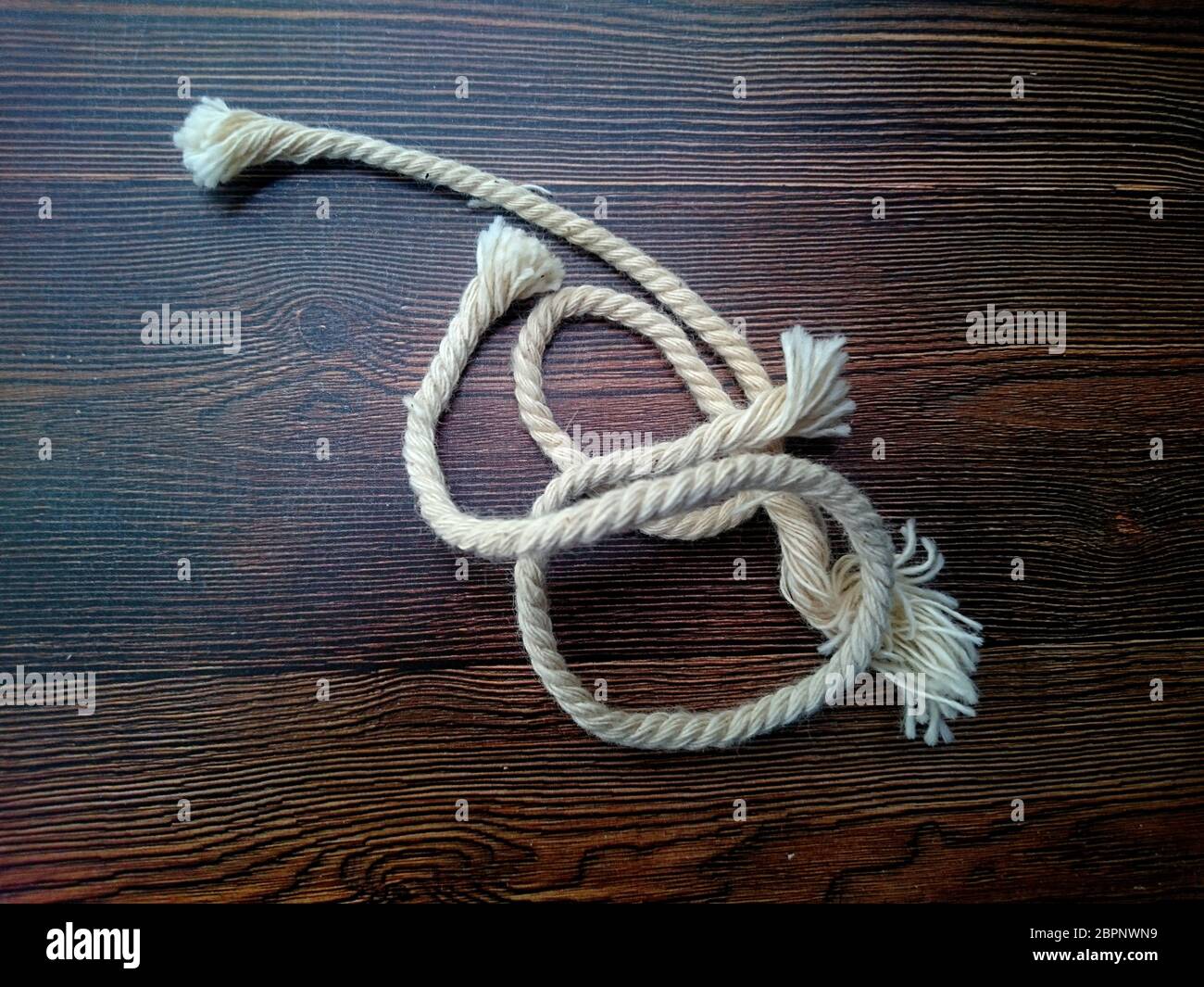 Natural cotton rope. yarn background for craft and hobby concept Stock ...