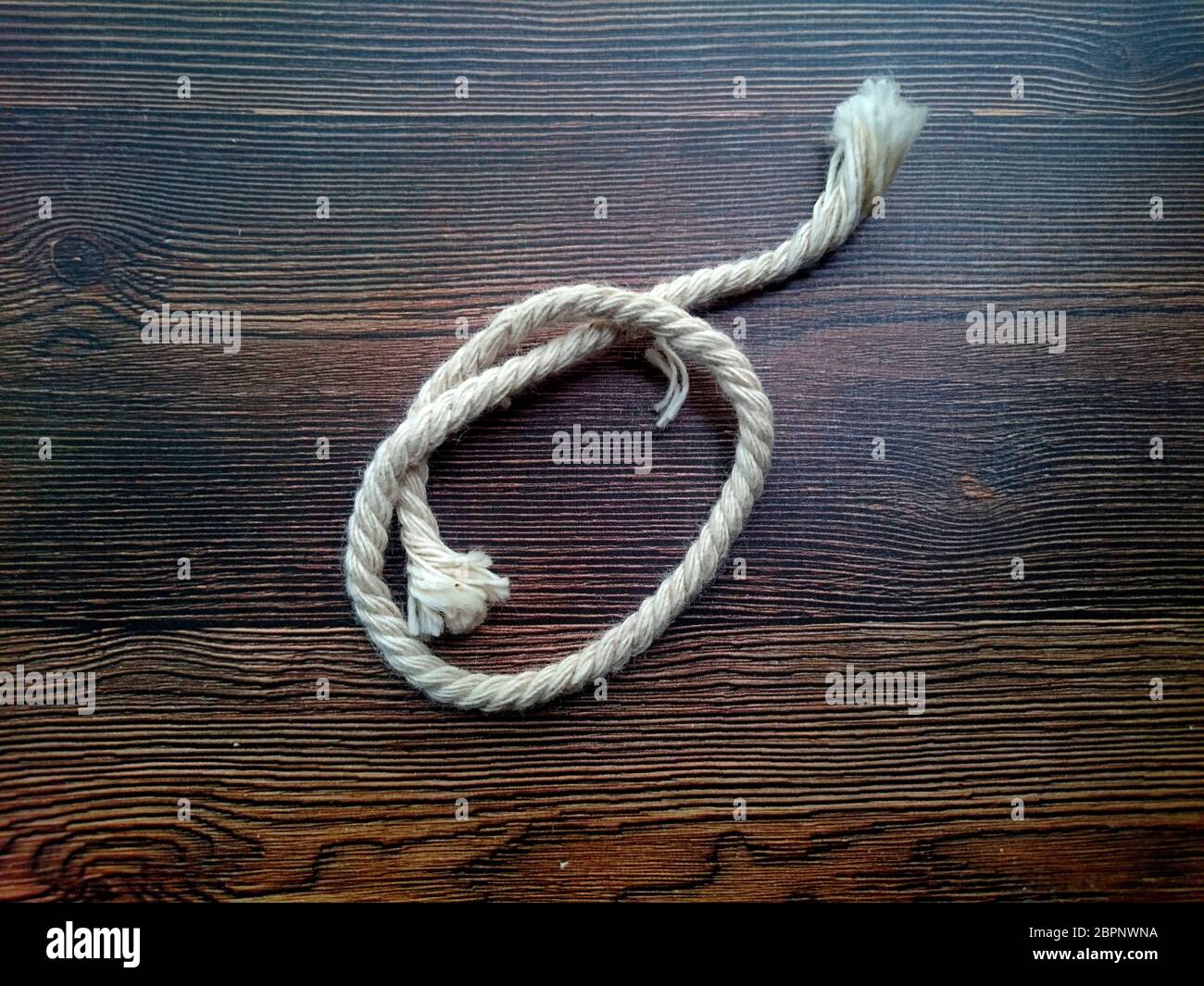 Natural cotton rope. yarn background for craft and hobby concept Stock ...