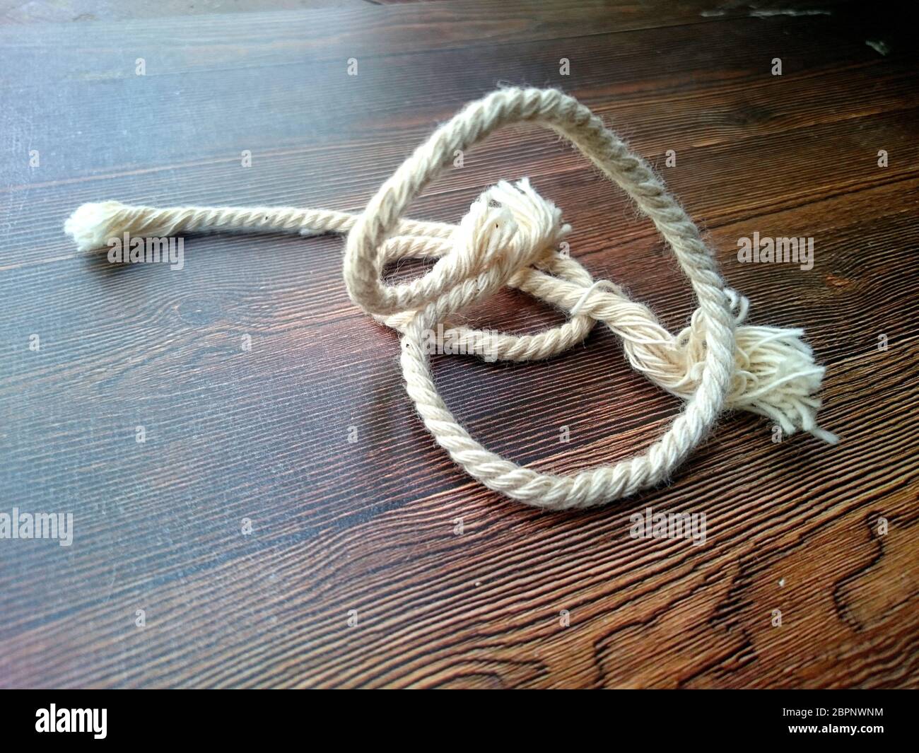 Natural cotton rope. yarn background for craft and hobby concept Stock ...