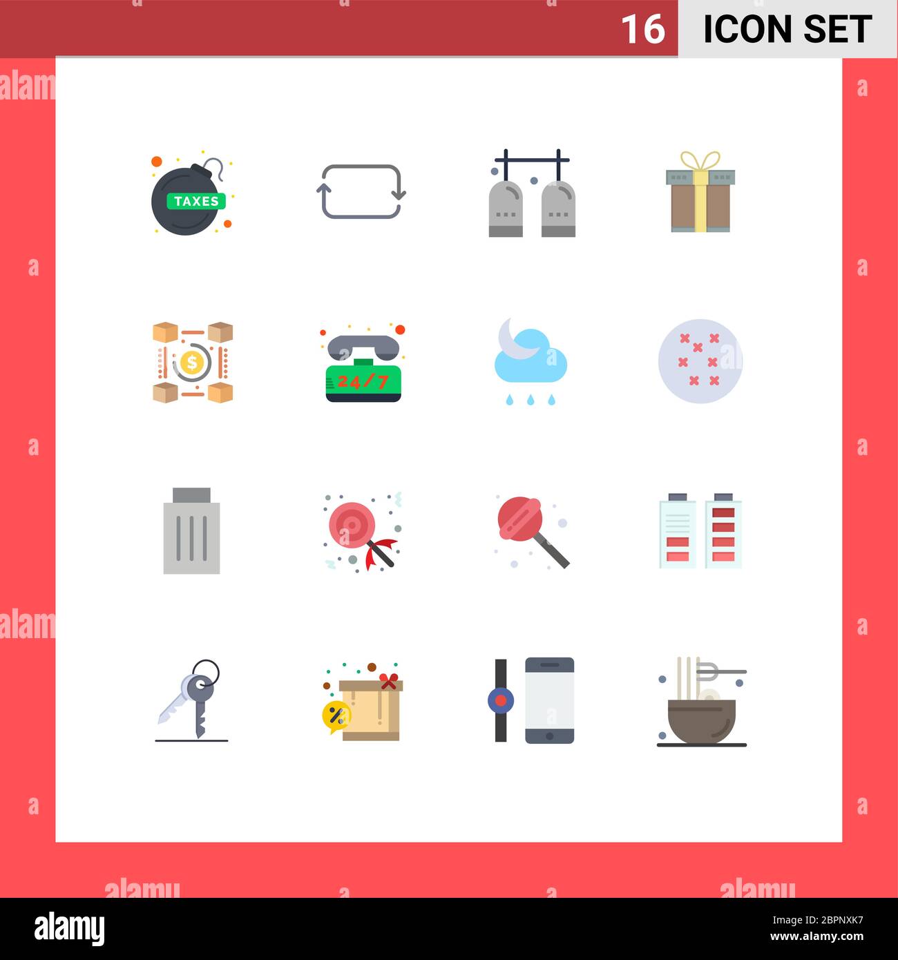 16 Creative Icons Modern Signs and Symbols of blockchain, shopping ...