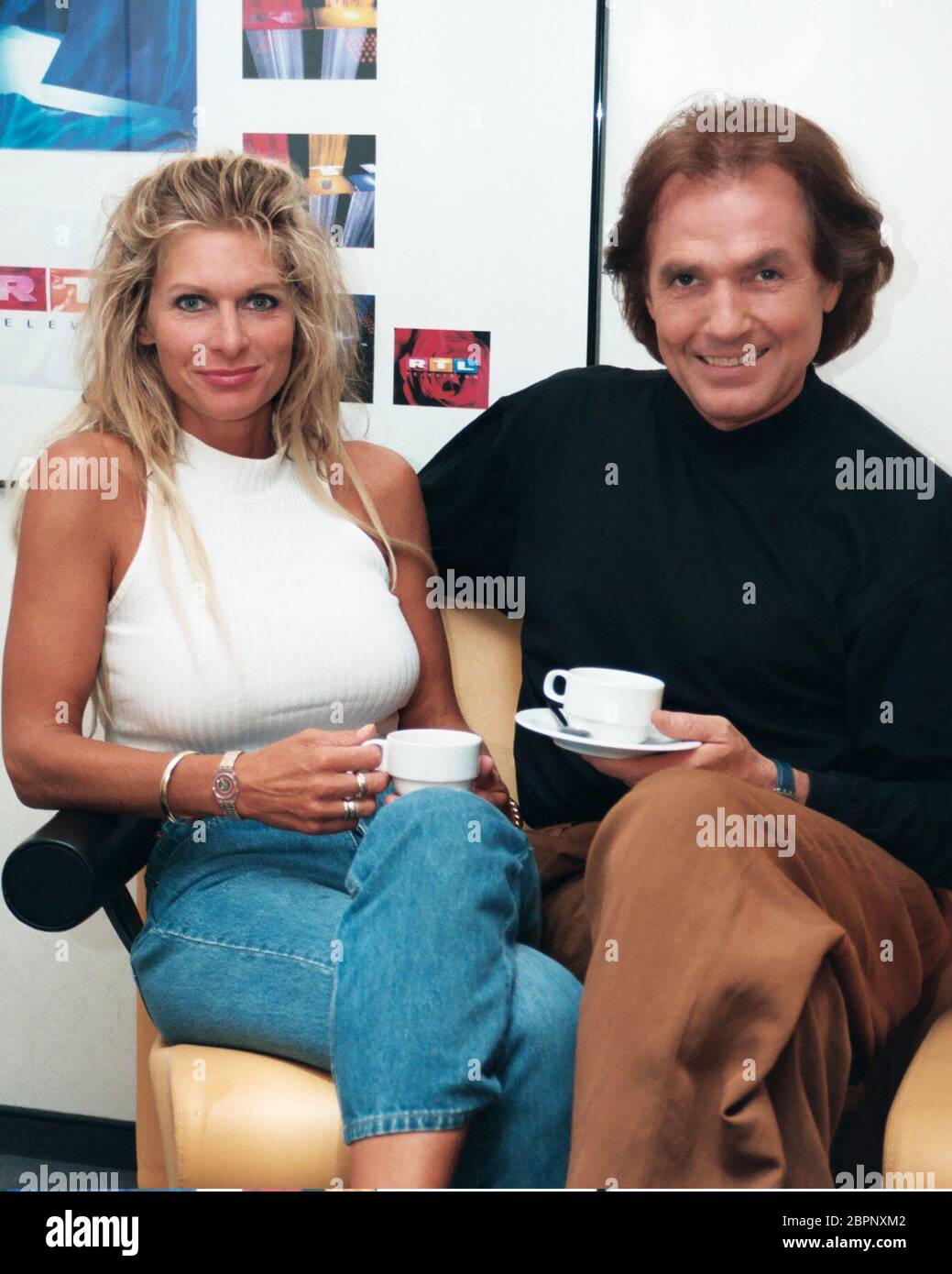Chris Roberts - RTL - Der deutsche Sänger und Schauspieler Chris Roberts mit seiner Frau Claudia ...