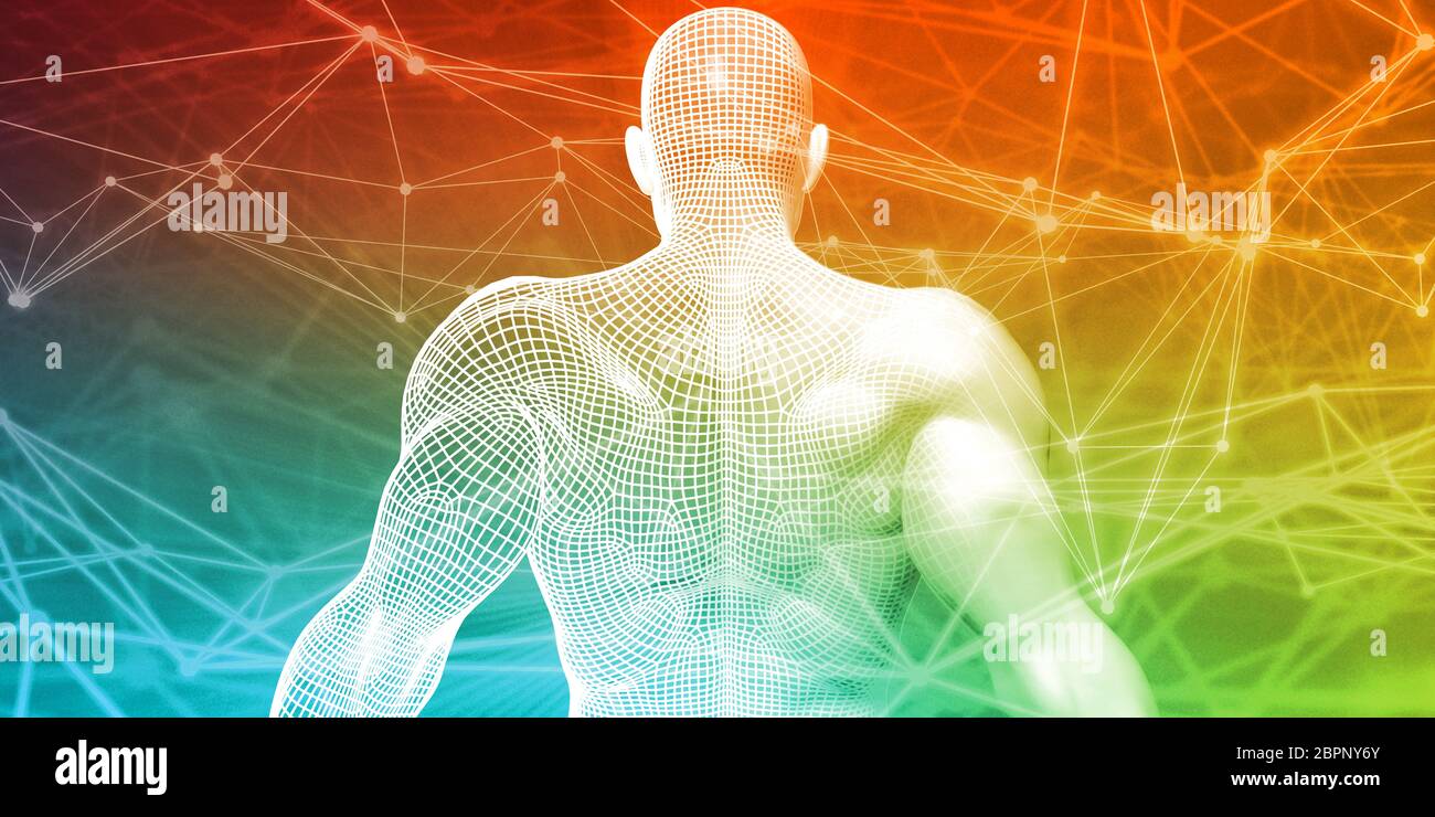 Modern Technology Code Illustration Lines as Art Stock Photo - Alamy