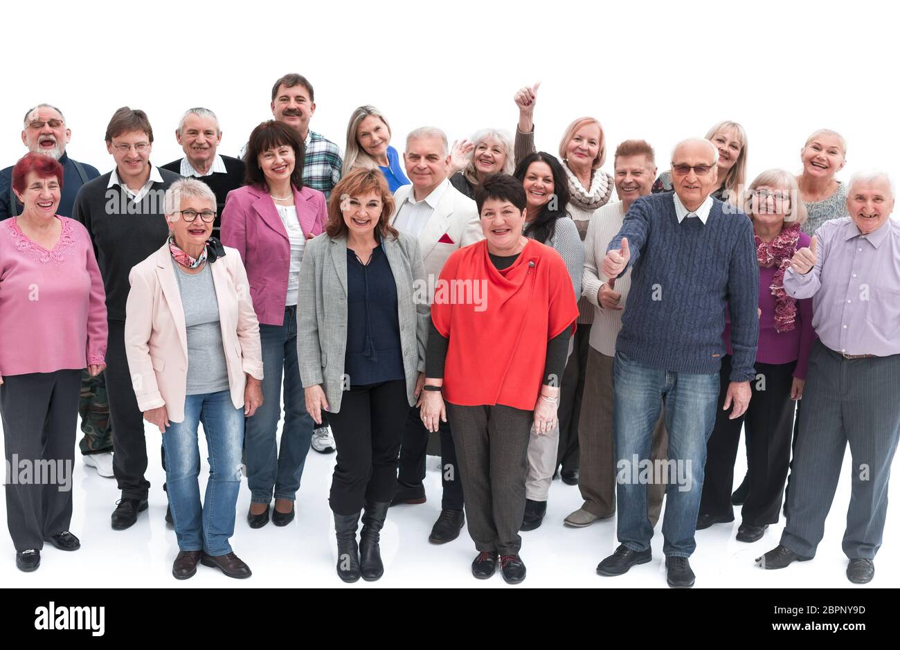 Happy smiling people stading together Stock Photo - Alamy