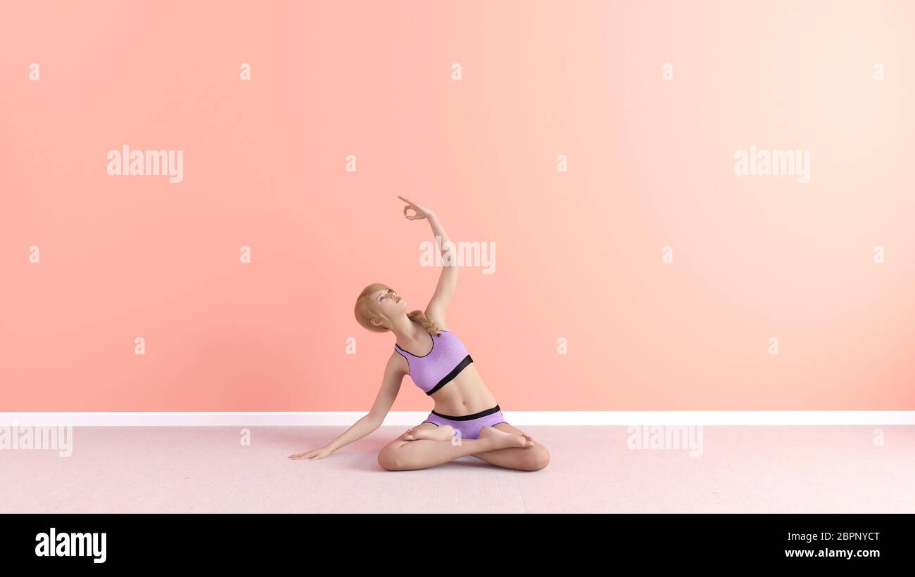 Star pose yoga hi-res stock photography and images - Alamy