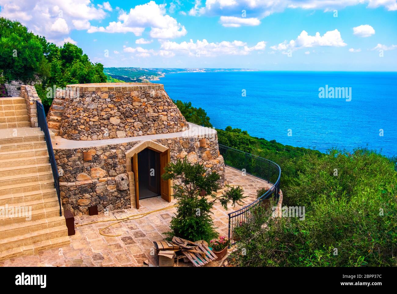 a Pajaru on the Salento adriatic coast in Apulia - South Italy - the ...