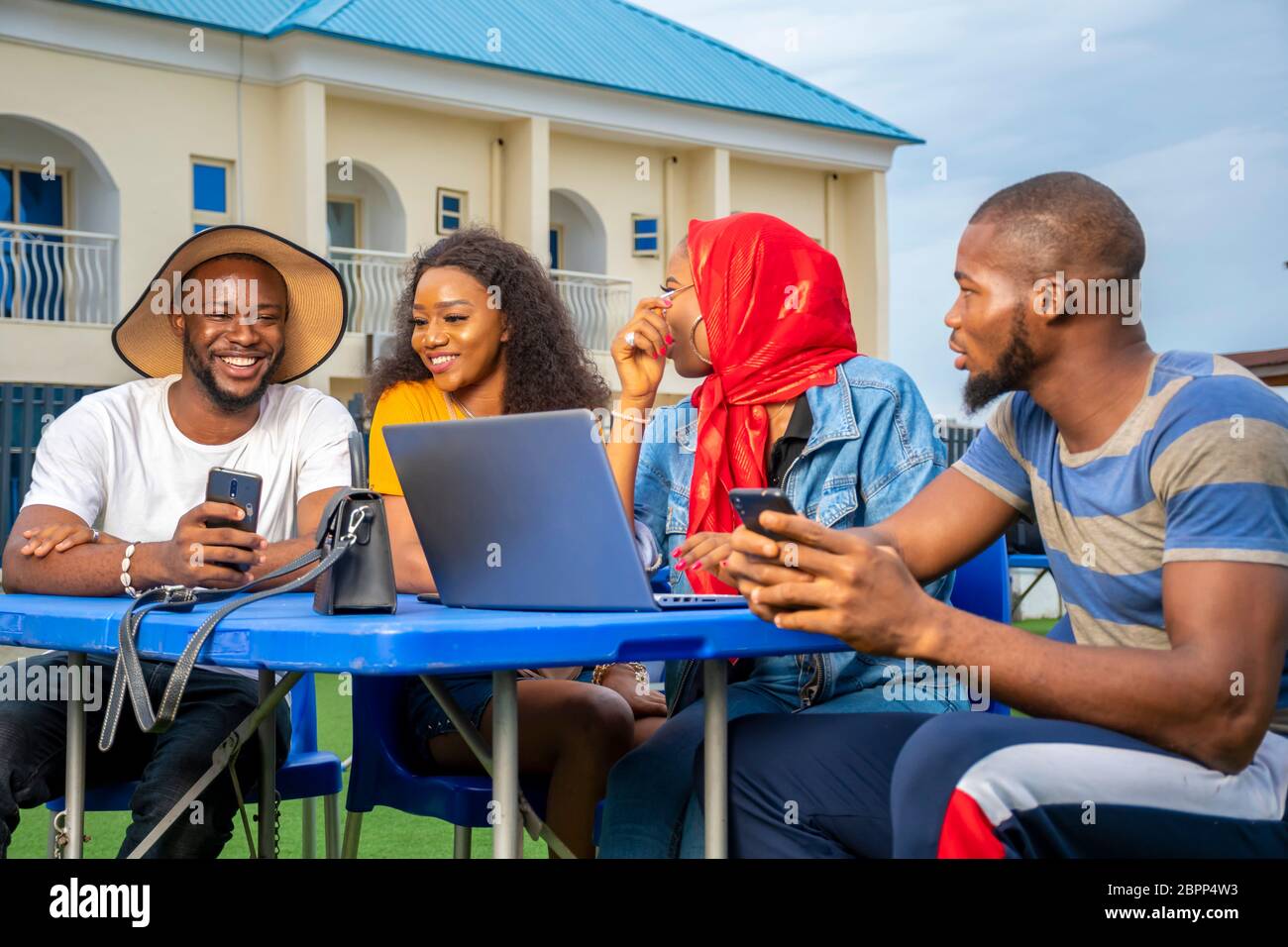 Black Friends Laughing Together