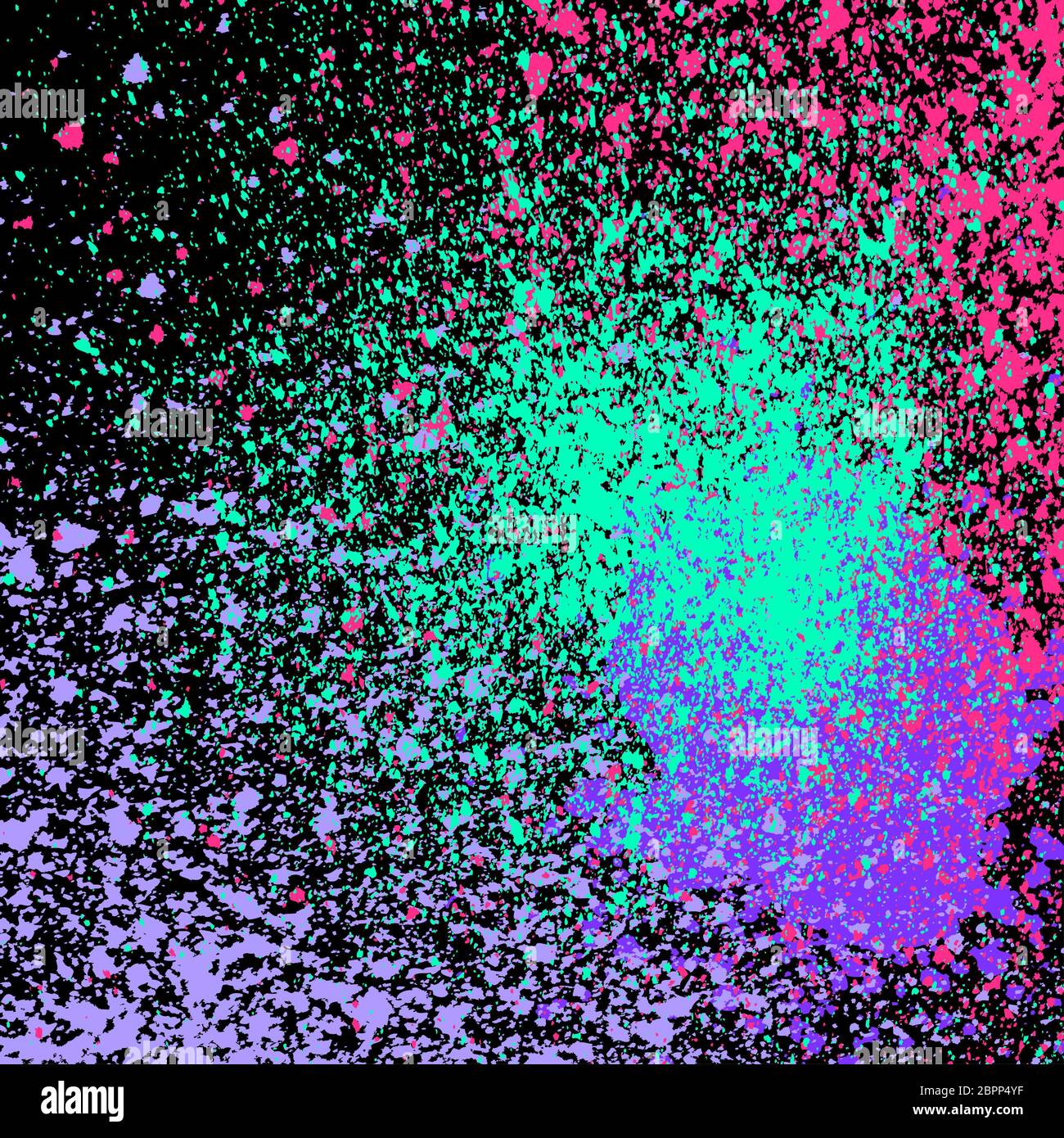 Neon explosion paint splatter artistic template design. Colorful ink ...