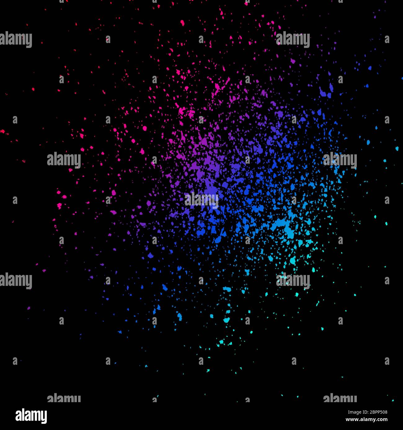 Neon explosion paint splatter artistic template design. Colorful ink ...