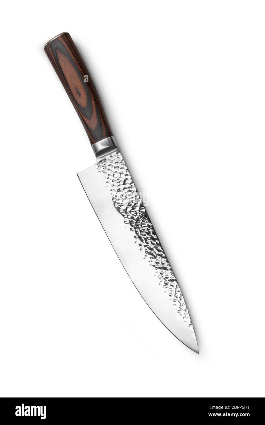 Chef's knife for your kitchen isolated on white background. With ...