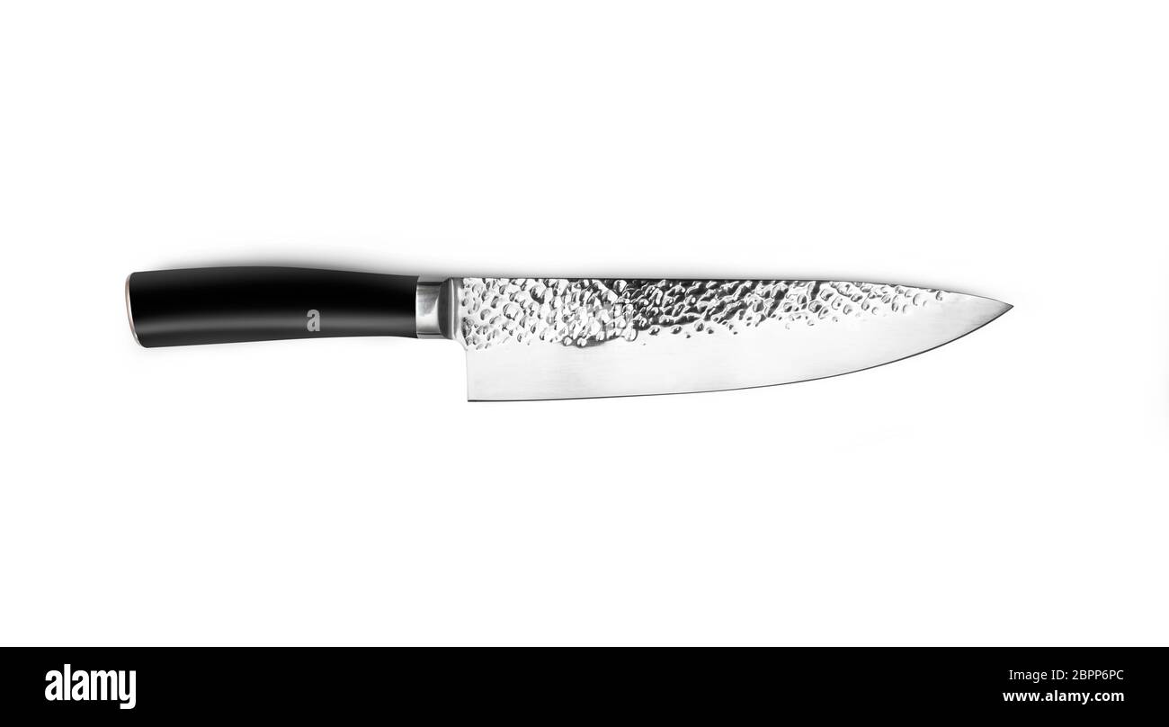 Chef's knife for your kitchen isolated on white background. With ...