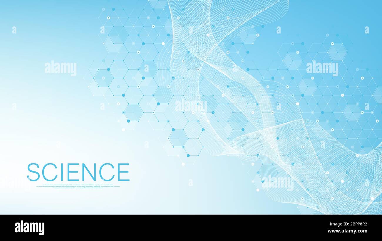 Scientific molecule background for medicine, science, technology ...