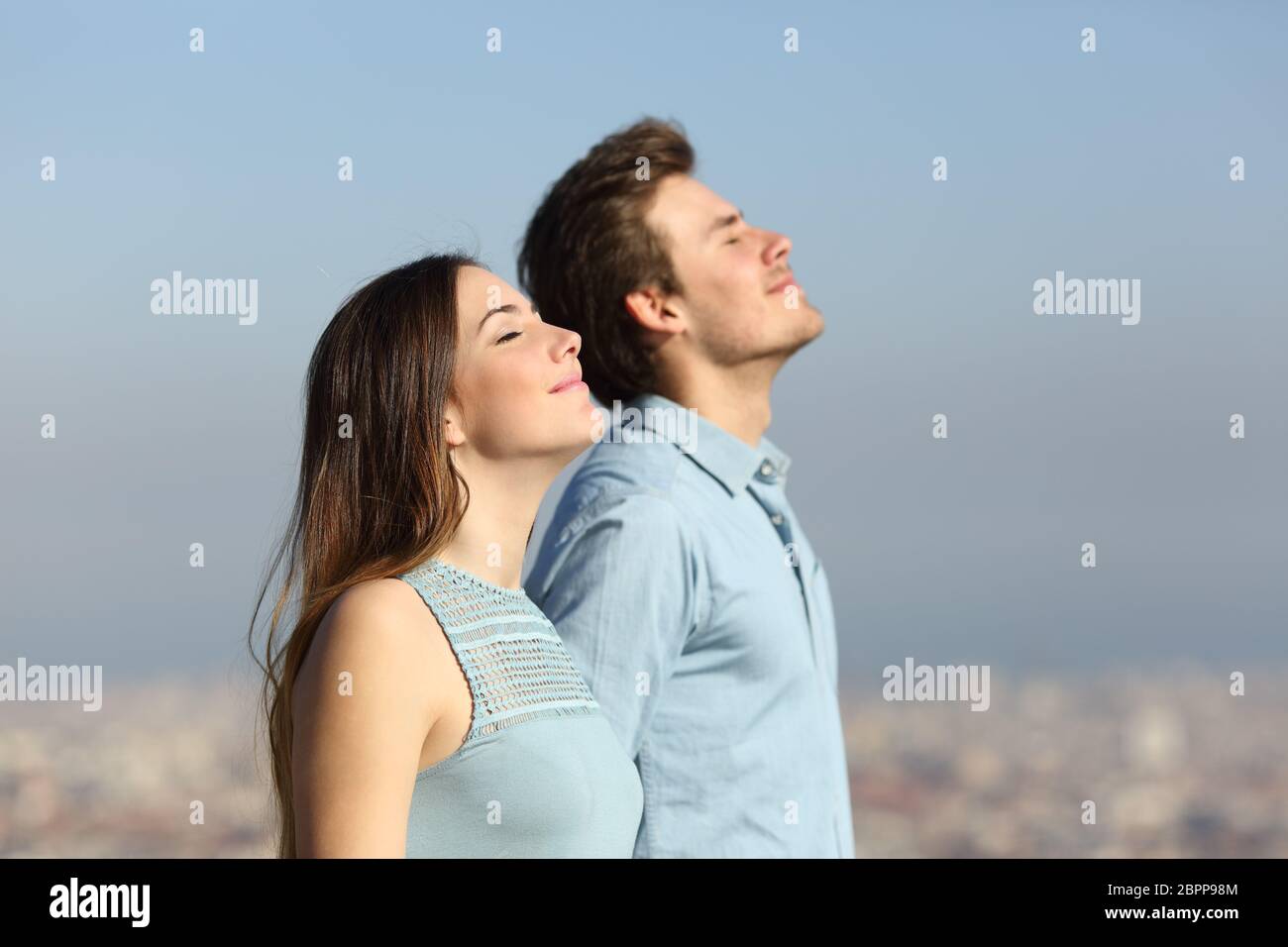 Feeling calm relaxed side hi-res stock photography and images - Alamy