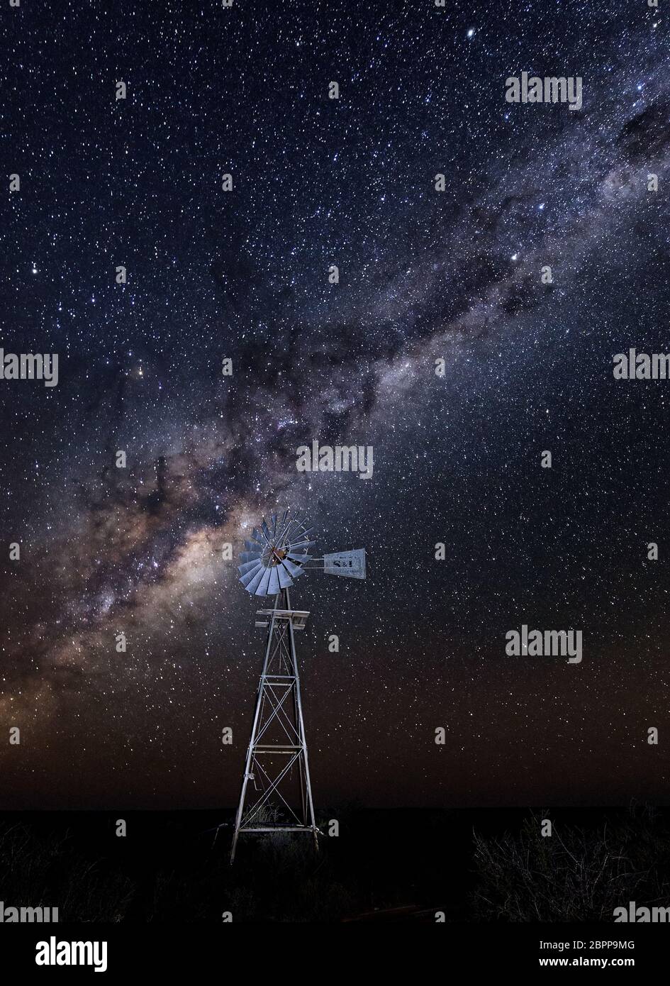 nightscape landscape, milky way Stock Photo - Alamy