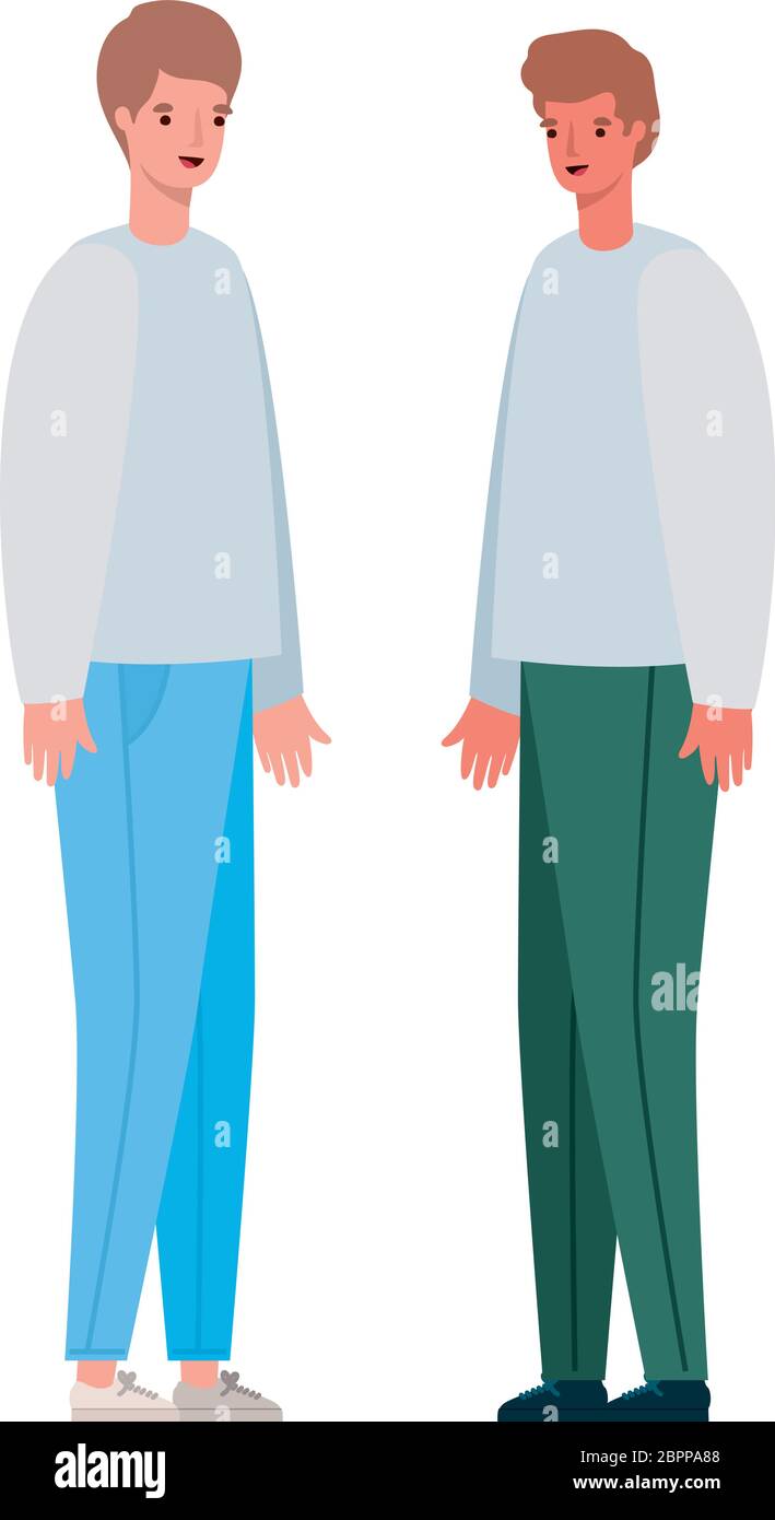 Men avatars cartoons vector design Stock Vector Image & Art - Alamy