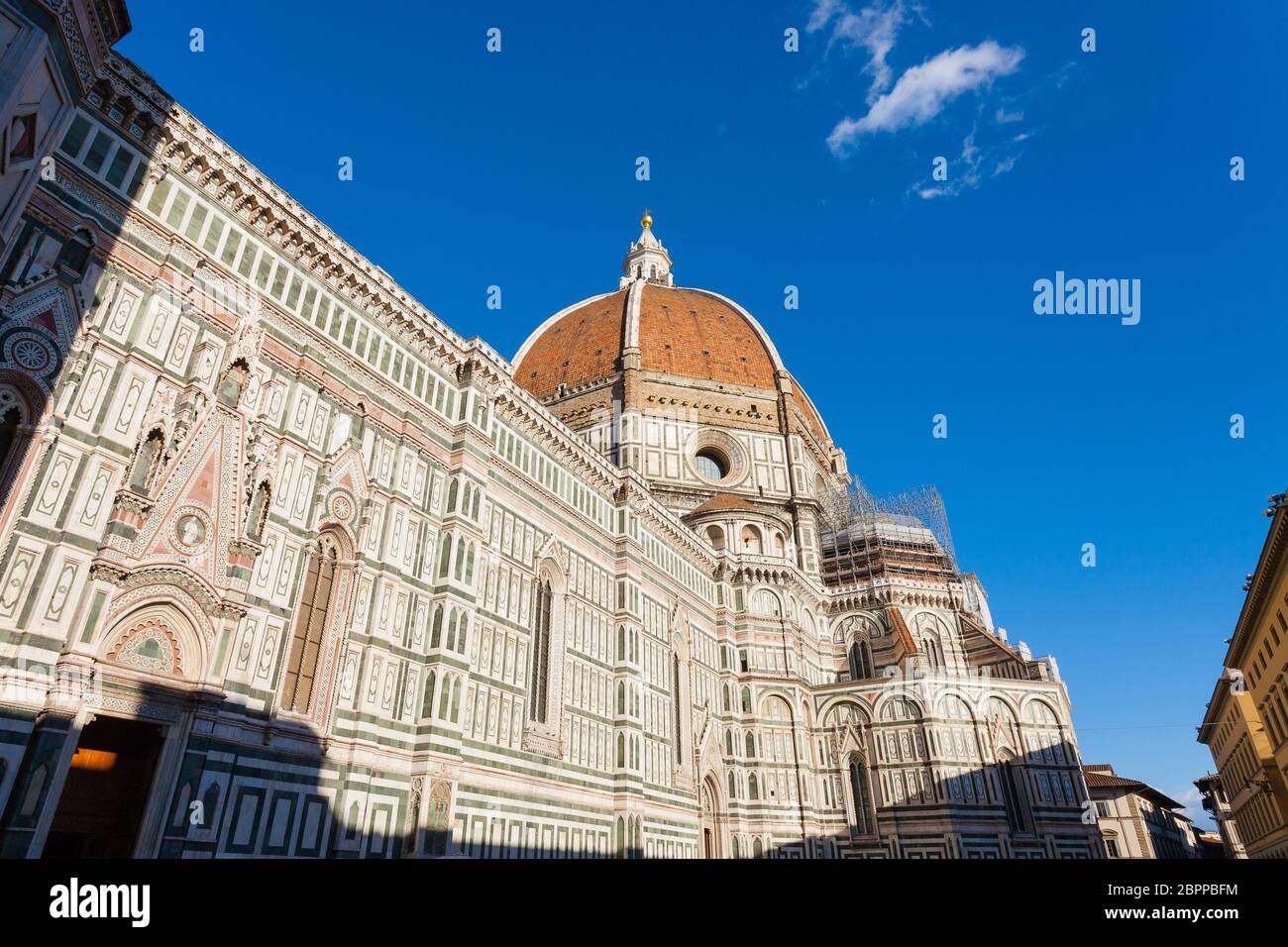 Florence Cathedral and Giotto's bell tower, Italian panorama. Tuscany ...