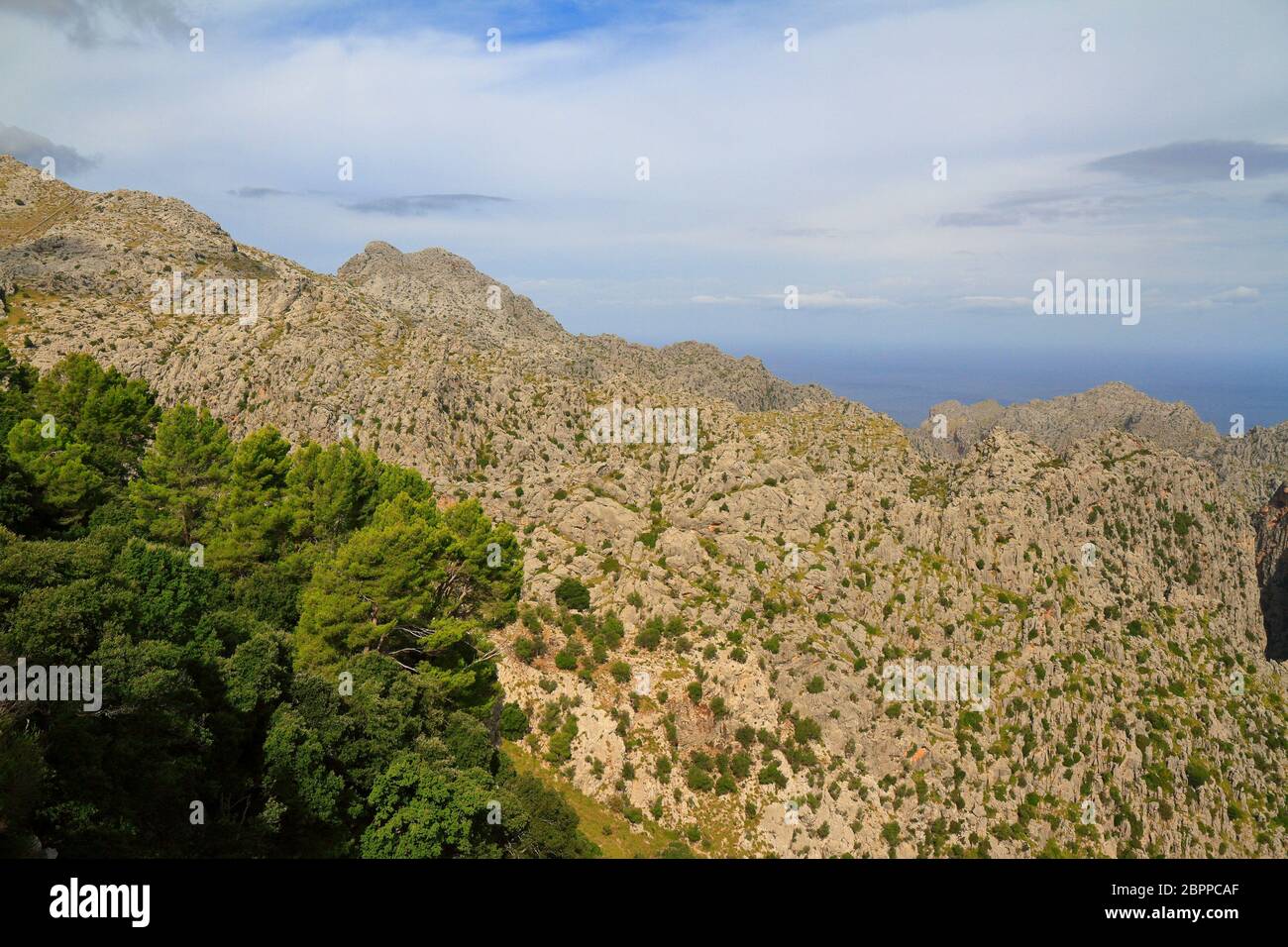 Beautiful panoramic view of Mirador es Colomer, Formentor on Mallorca ...